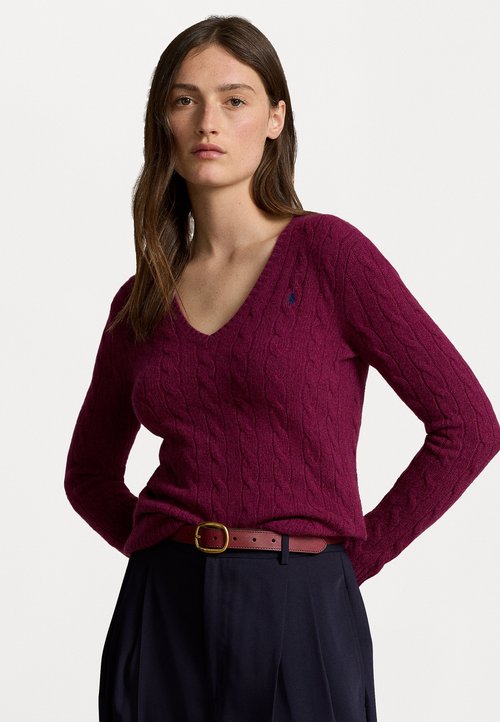Lauren Ralph Lauren BUTTON TRIM CABLE KNIT COTTON SWEATER - Vesta ...