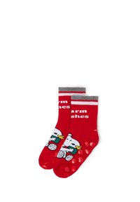 Calzedonia SNOOPY CHRISTMAS - Socken - hellgrau d rosso snoopy peanuts ...