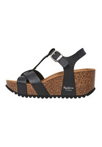 Pepe Jeans COURTNEY FREE - Sandali con plateau - black/nero - Zalando.it