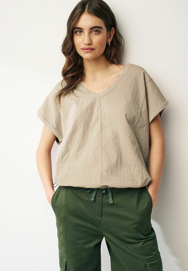 Next T Shirt Basic Beżowy Zalando Pl
