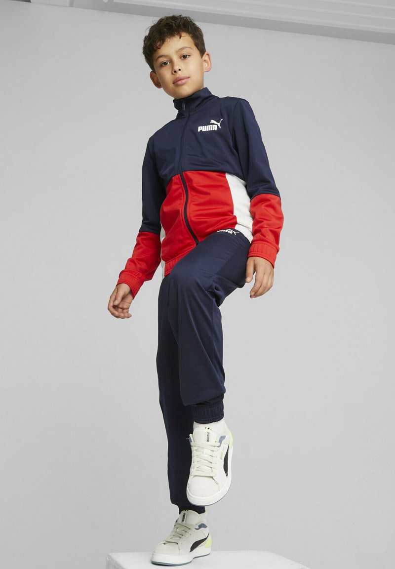 Puma COLORBLOCK SUIT UNISEX SET - Tuta - navy/blu - Zalando.it