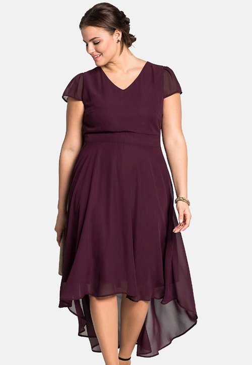 Sheego Freizeitkleid - burgund/dunkelrot - Zalando.ch