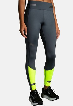 Brooks RUN VISIBLE THERMAL TIGHT - Tights - asphalt nightlife/grå ...