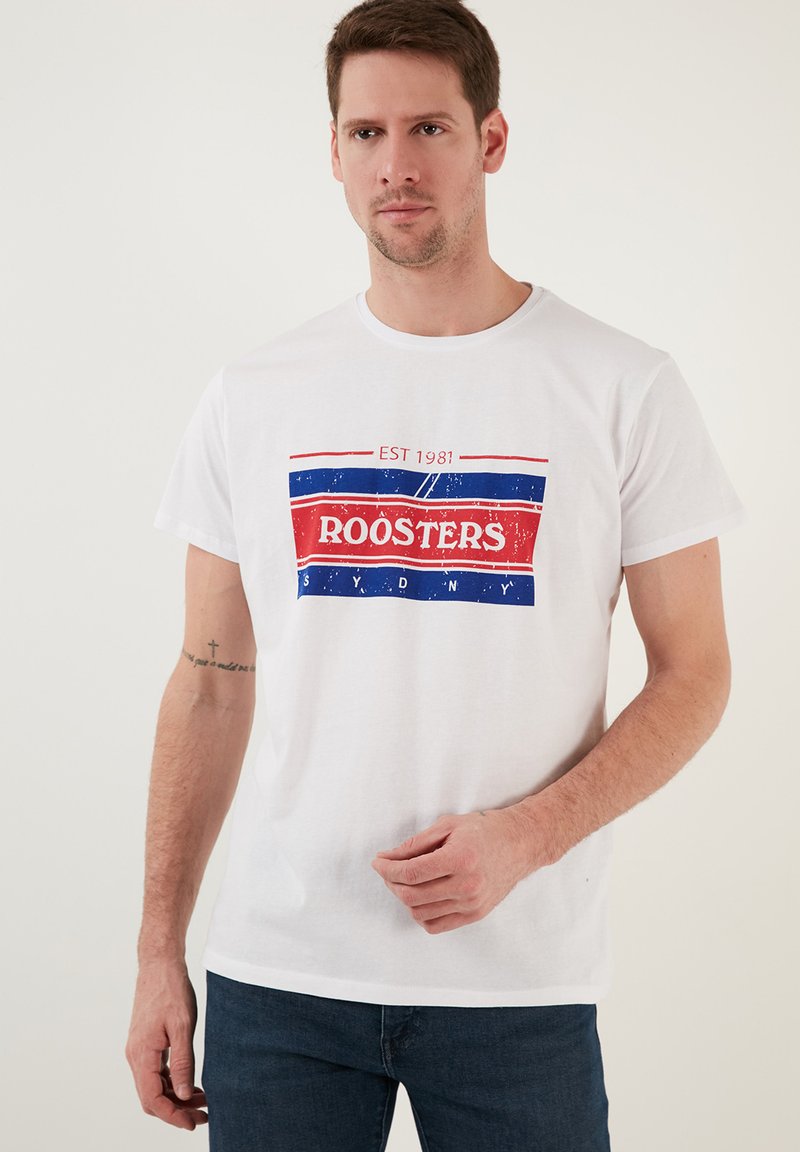 Buratti Triko s potiskem - white/bílá - Zalando.cz