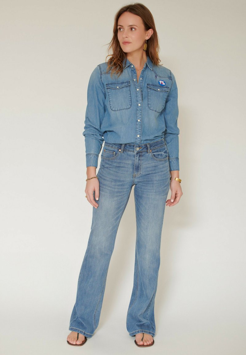 MKT Studio THE HARLEY WILSON - Jean bootcut - blue/bleu - ZALANDO.FR