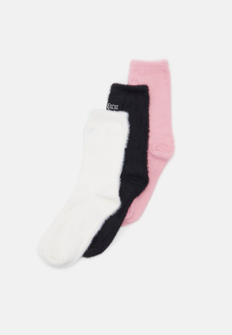 Juicy Couture ADRIENNE FLUFFY BED 3 PACK - Socks - black/white/almond ...