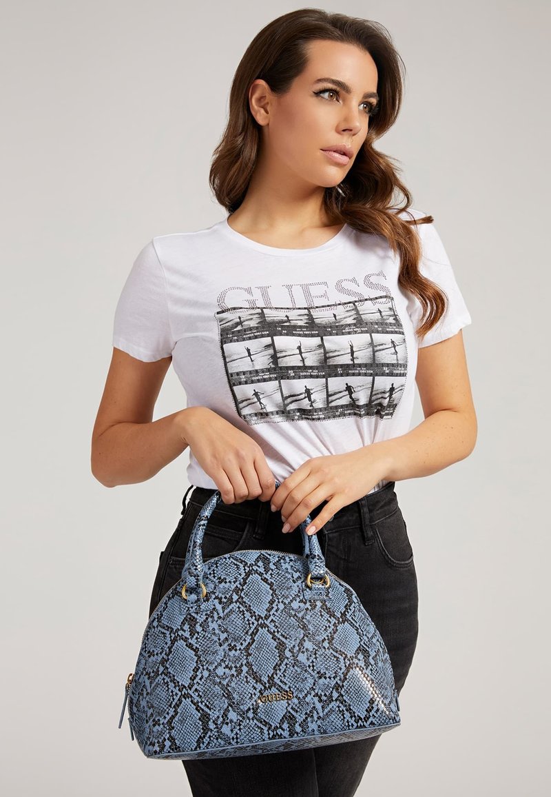 Guess GANNA PYTHON-OPTIK - Handtasche - blau - Zalando.at