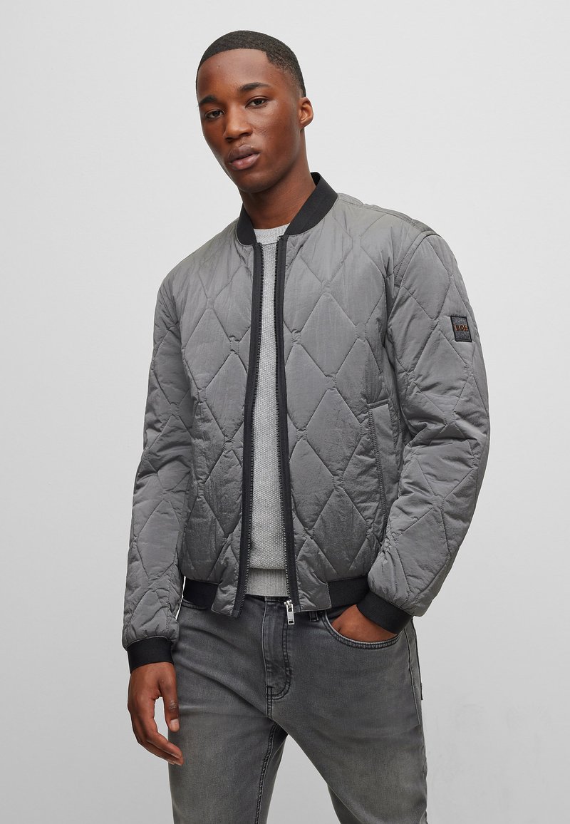 BOSS OFASTER - Bomberjacke - light/pastel grey/hellgrau - Zalando.ch