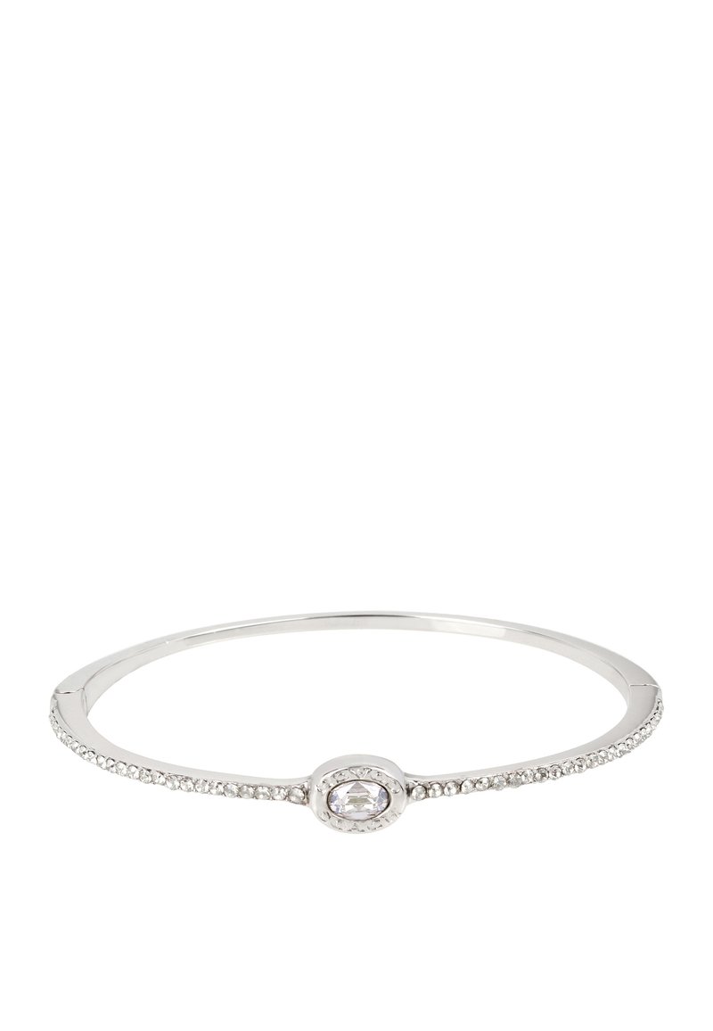 COACH SIGNATURE LOGO PAVE HINGED - Armbånd - open white/hvid - Zalando.dk