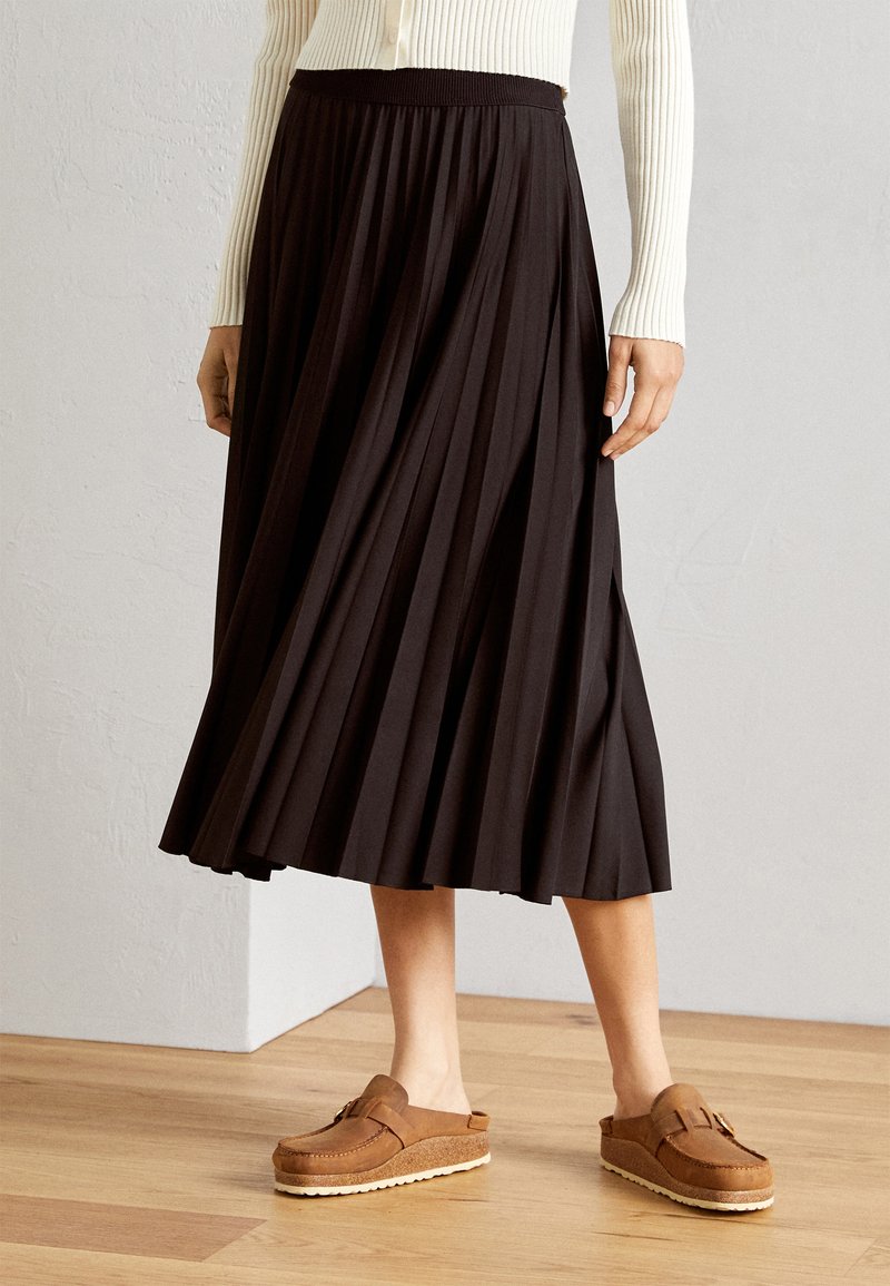 Esprit PLEATED SKIRT - Pleated skirt - black - Zalando.co.uk