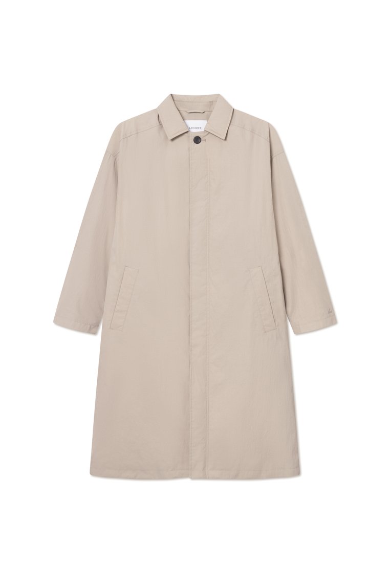 Les Deux MAXIMUS PADDED TECH COAT - Classic coat - dark sand/sand ...