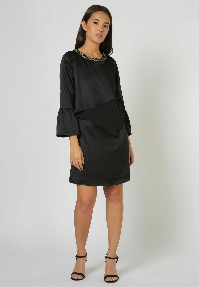 ANANY CON PEDRERÍA - Vestido de cóctel - black/negro - Zalando.es