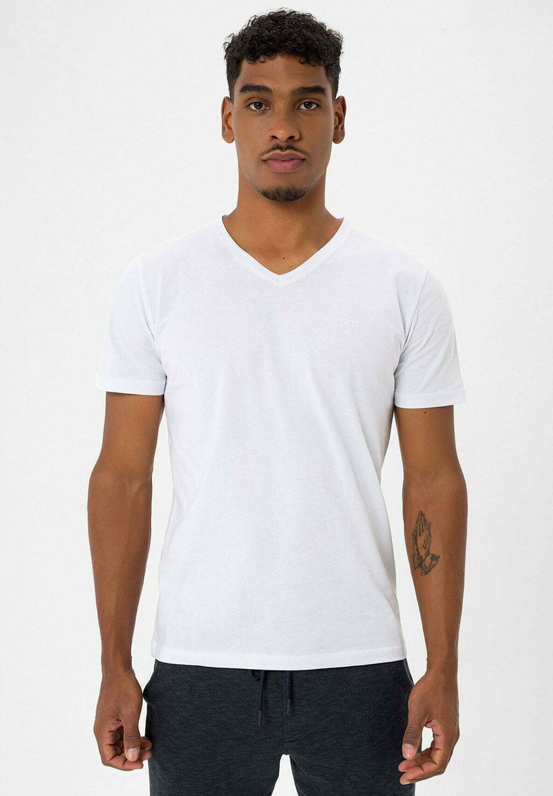 Moxx Paris 2 PACK - T-shirts basic - black white/sort - Zalando.dk