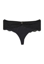 bonprix STRING MIT GLITZER MIT RECYCELTEM - String - black/schwarz ...