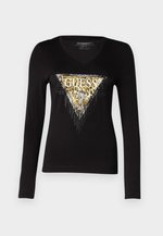 Guess TRIANGLE TIGER - Longsleeve - jet black/zwart - Zalando.nl