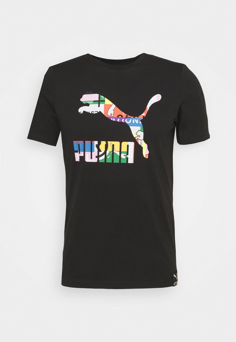 Puma TEE - Print T-shirt - black - Zalando