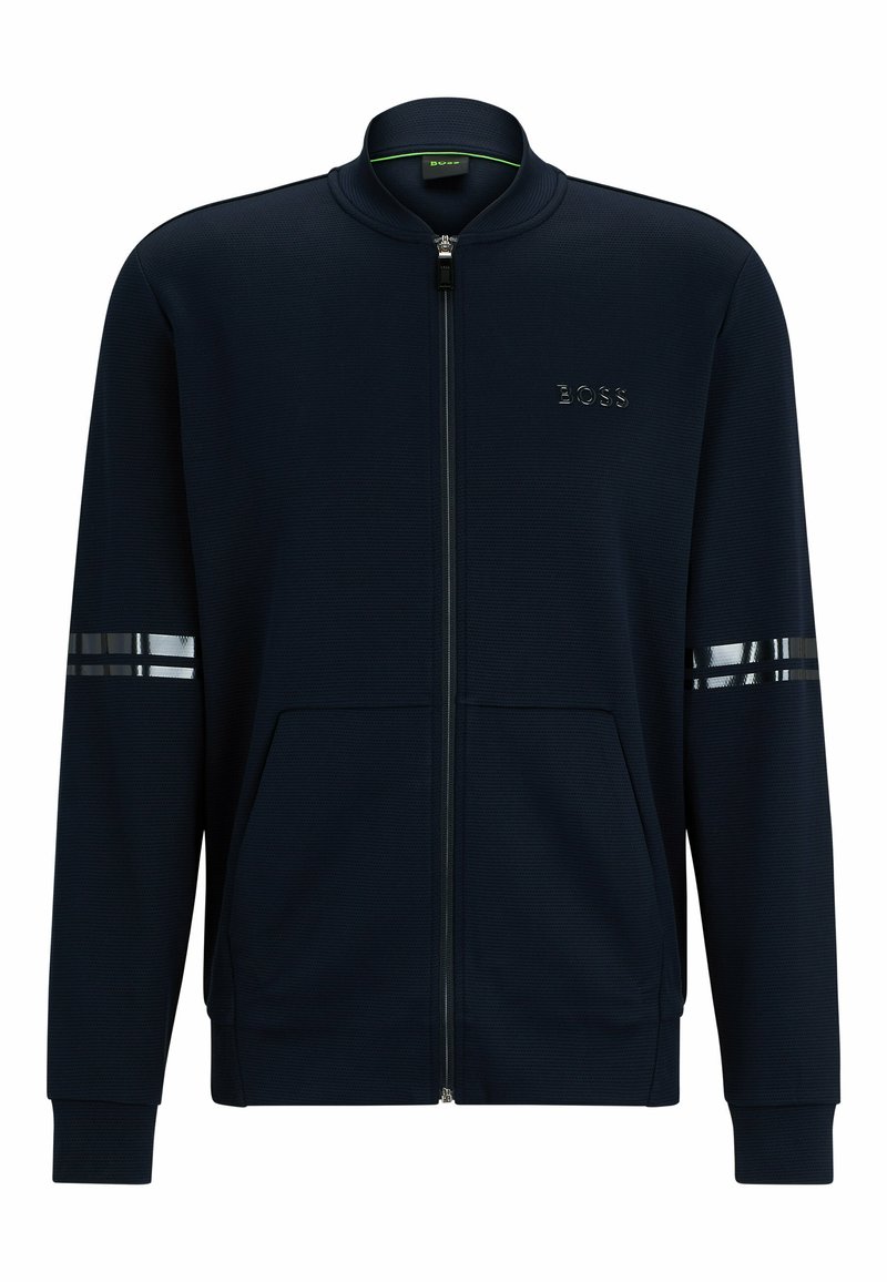 BOSS SAMOO MIRROR - Felpa con zip - dark blue two/blu scuro - Zalando.it