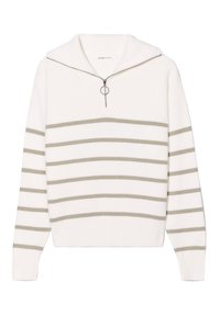 Cache Cache MIT REISSVERSCHLUSSKRAGEN - Jersey de punto - vert kaki ...