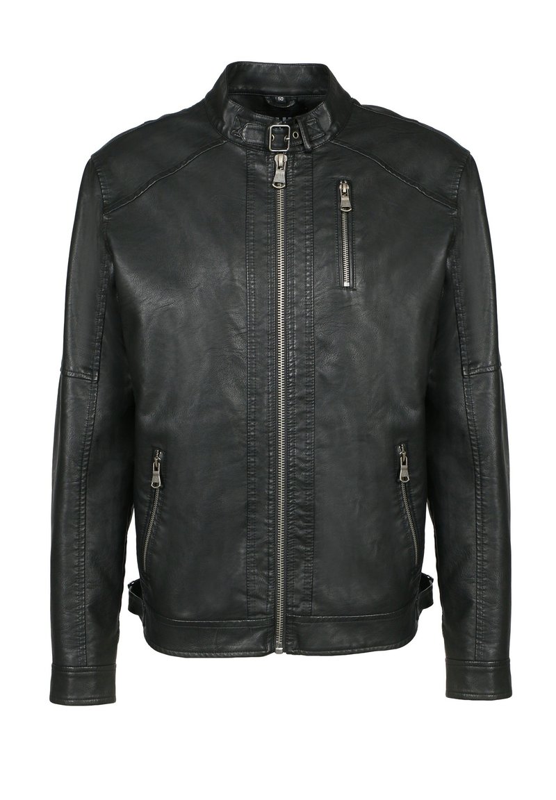 Freaky Nation Imitatieleren jas - black/zwart - Zalando.be