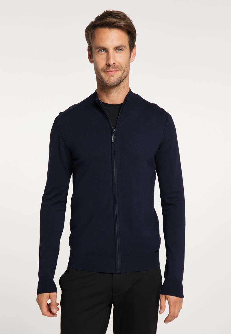 DreiMaster DREIMASTER BARADELLO - Cardigan - marine/mottled dark blue ...