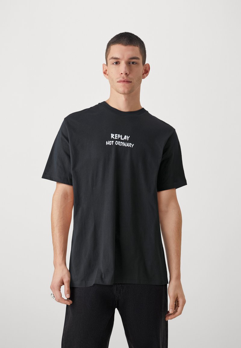 Replay T-shirt imprimé - black/noir - ZALANDO.FR