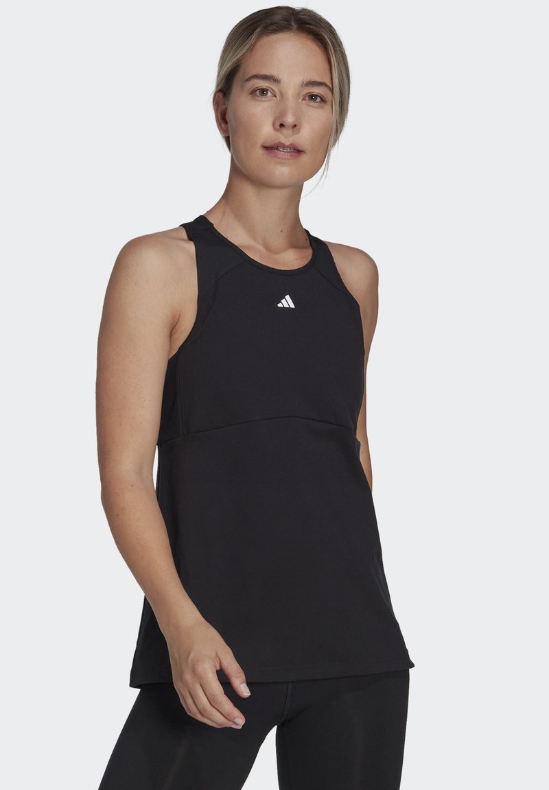 adidas Performance Top - black/white/schwarz - Zalando