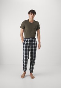 BOSS EASY PANTS CUFF - Pyjamasbyxor - open green/svart - Zalando.se