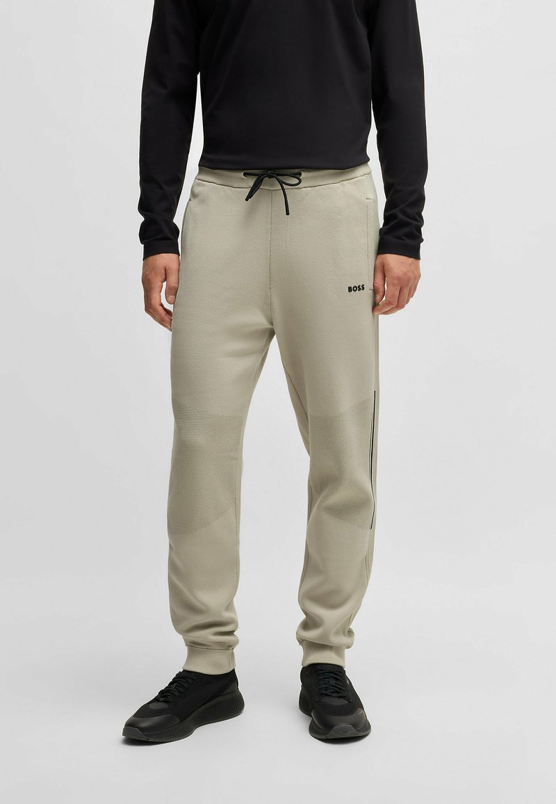 BOSS TURRAY - Tracksuit bottoms - light beige one/beige - Zalando.co.uk