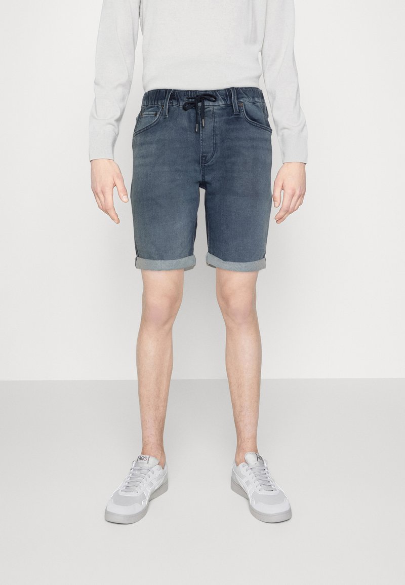 Jack & Jones JJIRICK JJICON ELAST - Short en jean - blue denim/denim bleu - ZALANDO.FR