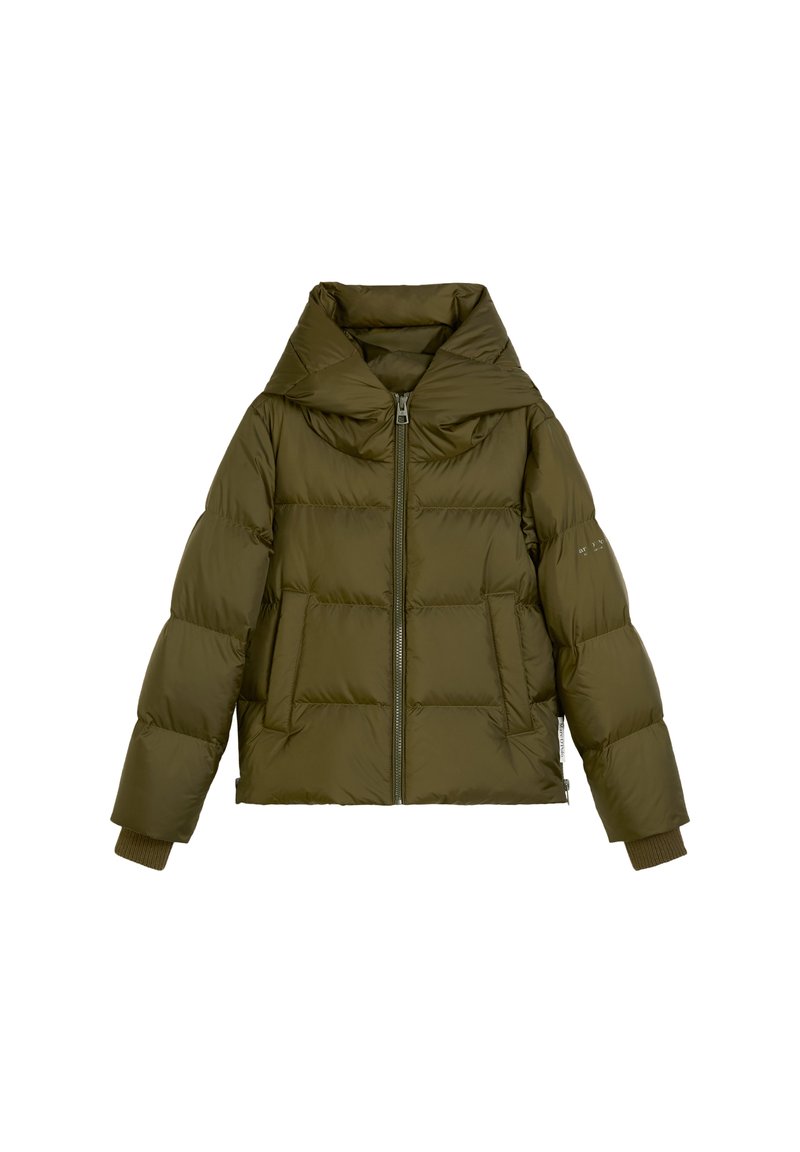 Marc O'Polo WITH HOOD SIDE SLITS WITH ZIPPER - Down jacket - mossy ...