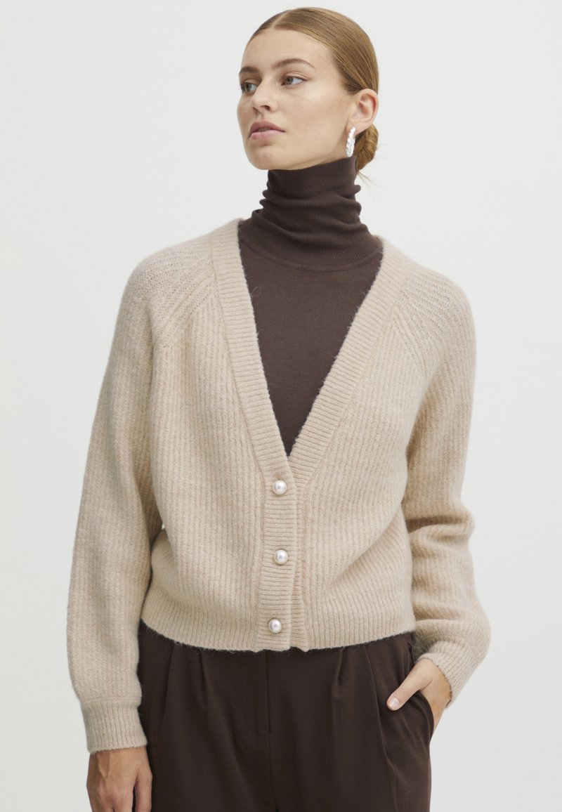 ICHI IHMARIN - Cardigan - sandshell/beige - Zalando.it