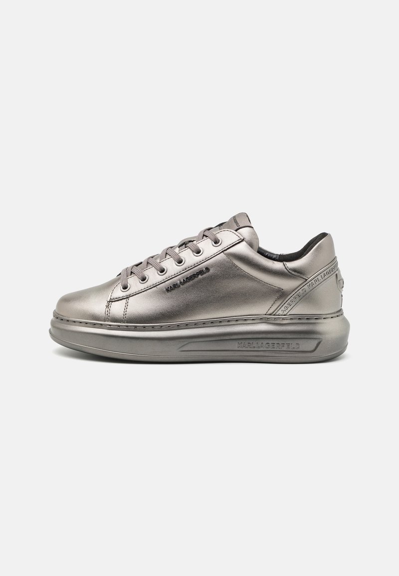 KARL LAGERFELD KAPRI MENS KOUNTER METAL - Trainers - dark silver/silver ...