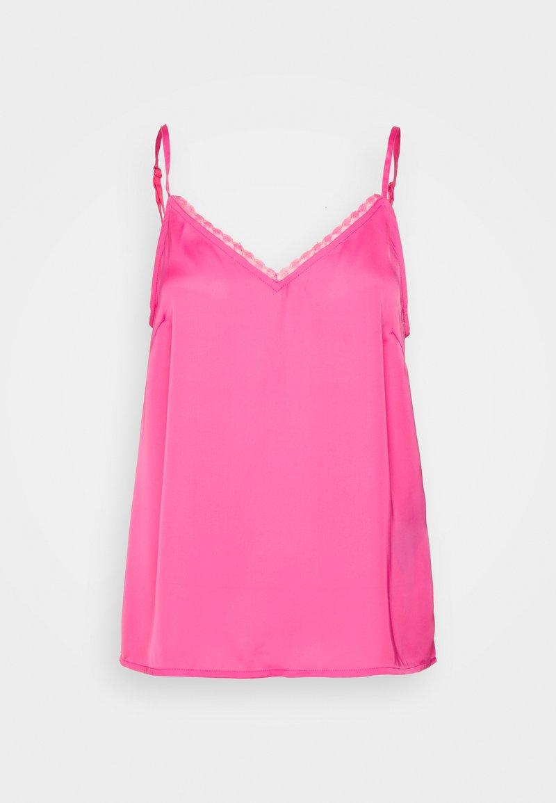 VILA VIRENNY SINGLET - Top - pink yarrow/donkerroze - Zalando.nl
