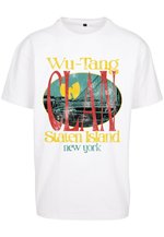 Mister Tee WU TANG STATEN ISLAND OVERSIZE - T-shirt print - white/wit ...