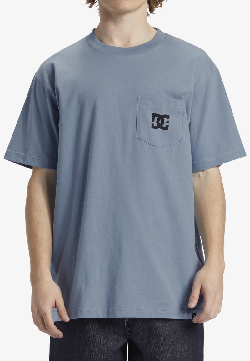DC Shoes STAR POCKET HSS - Basic T-shirt - bhl0 ashley blue/blue ...