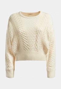 Guess MIT ZOPFMUSTER - Jersey de punto - creme/crema - Zalando.es