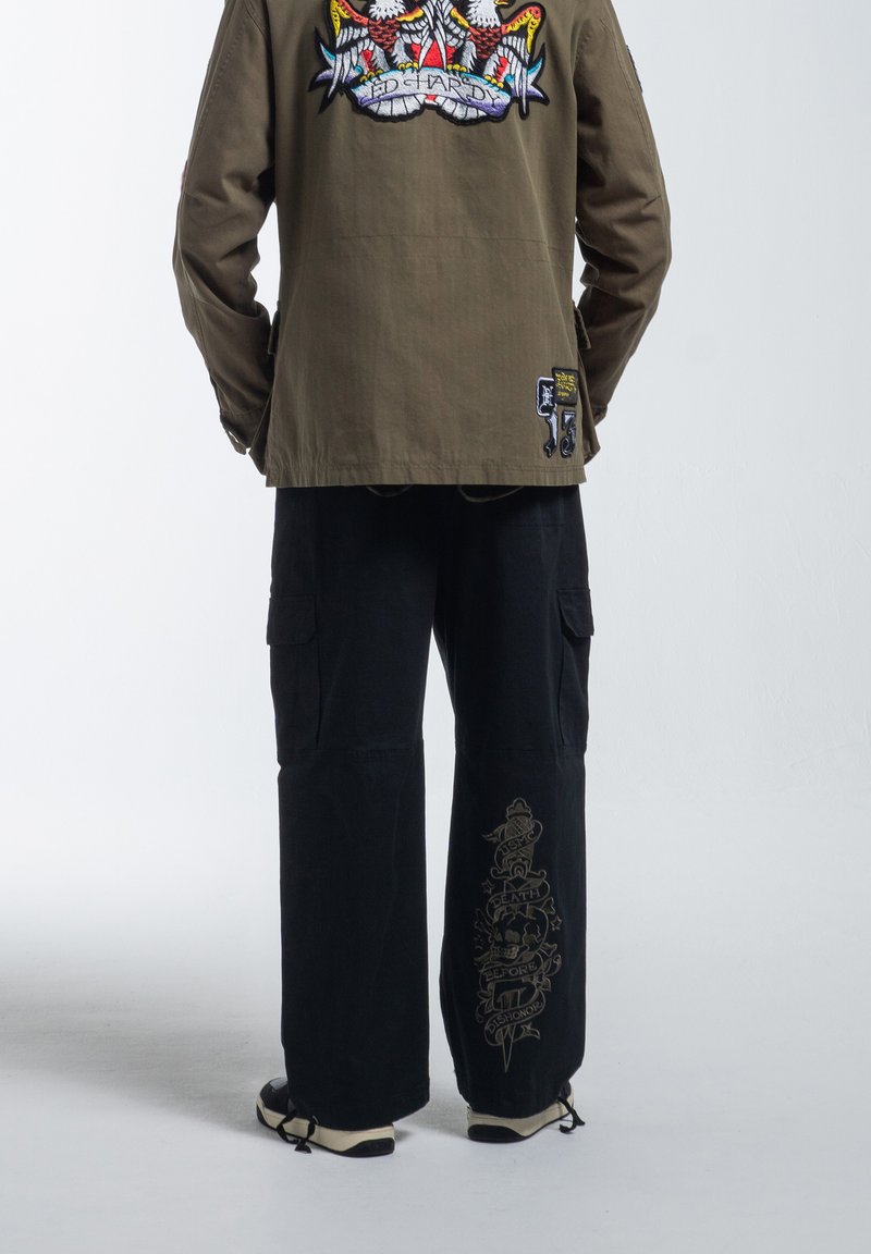Ed Hardy TONAL - Pantalones cargo - black/negro - Zalando.es
