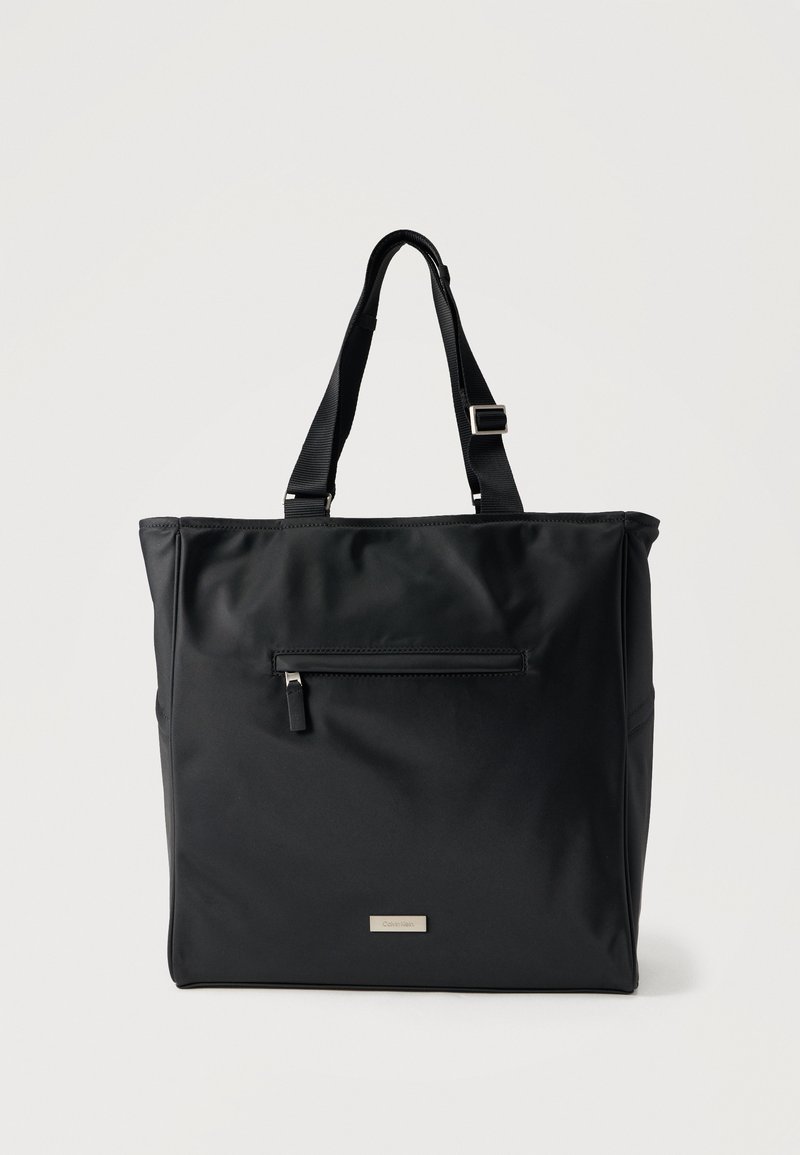 Calvin Klein POCKET TOTE - Bolso shopping - black/negro - Zalando.es