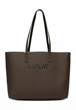Replay Handbag - brown cocoa black/dark brown - Zalando