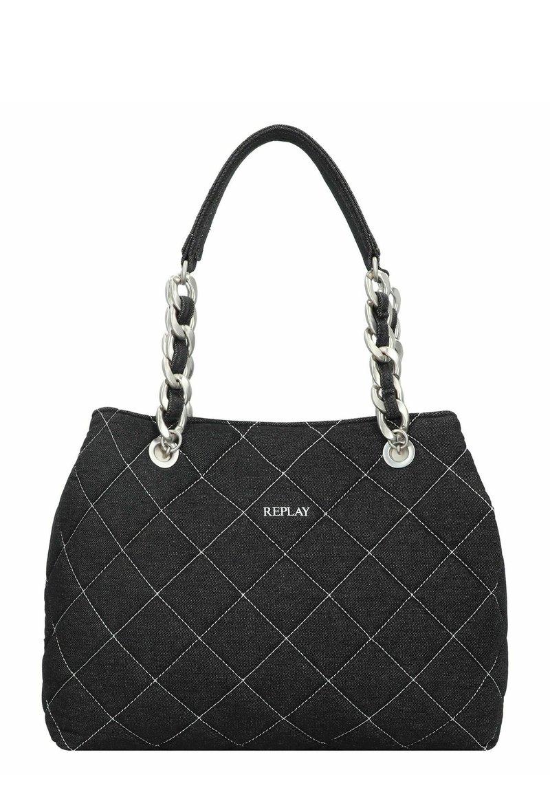 Replay Shopping Bag - denim black/schwarz - Zalando.de