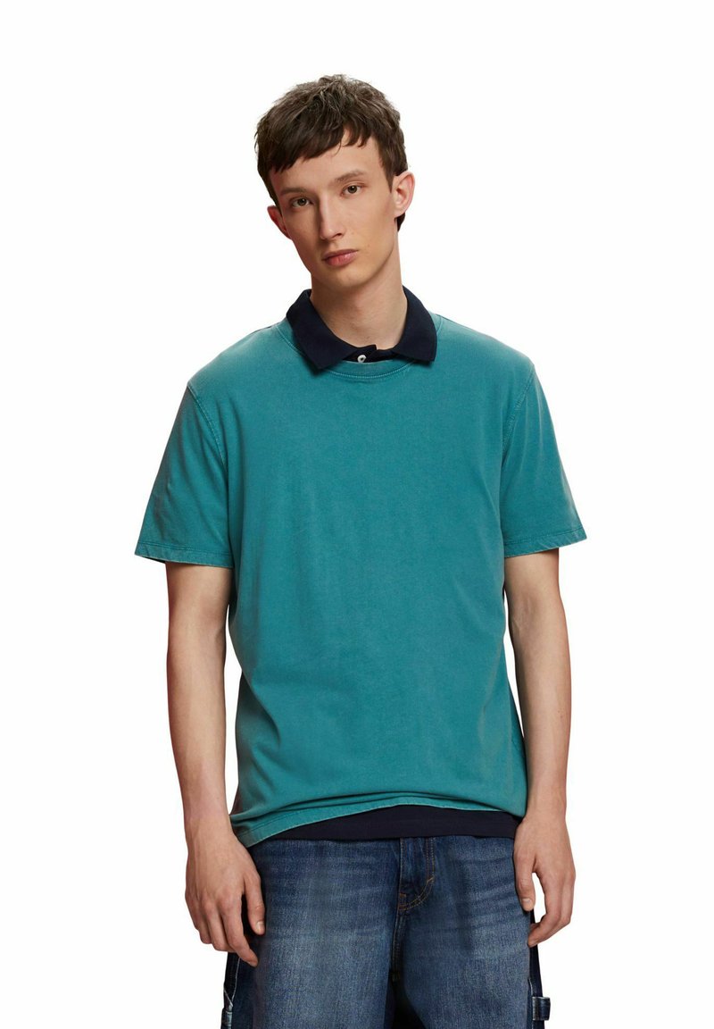 Esprit T-Shirt basic - teal blue/petrol - Zalando.de