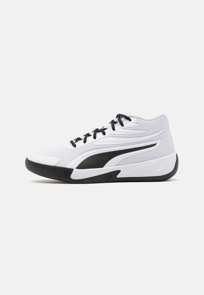 Puma COURT PRO - Basketball shoes - white/black/white - Zalando.ie