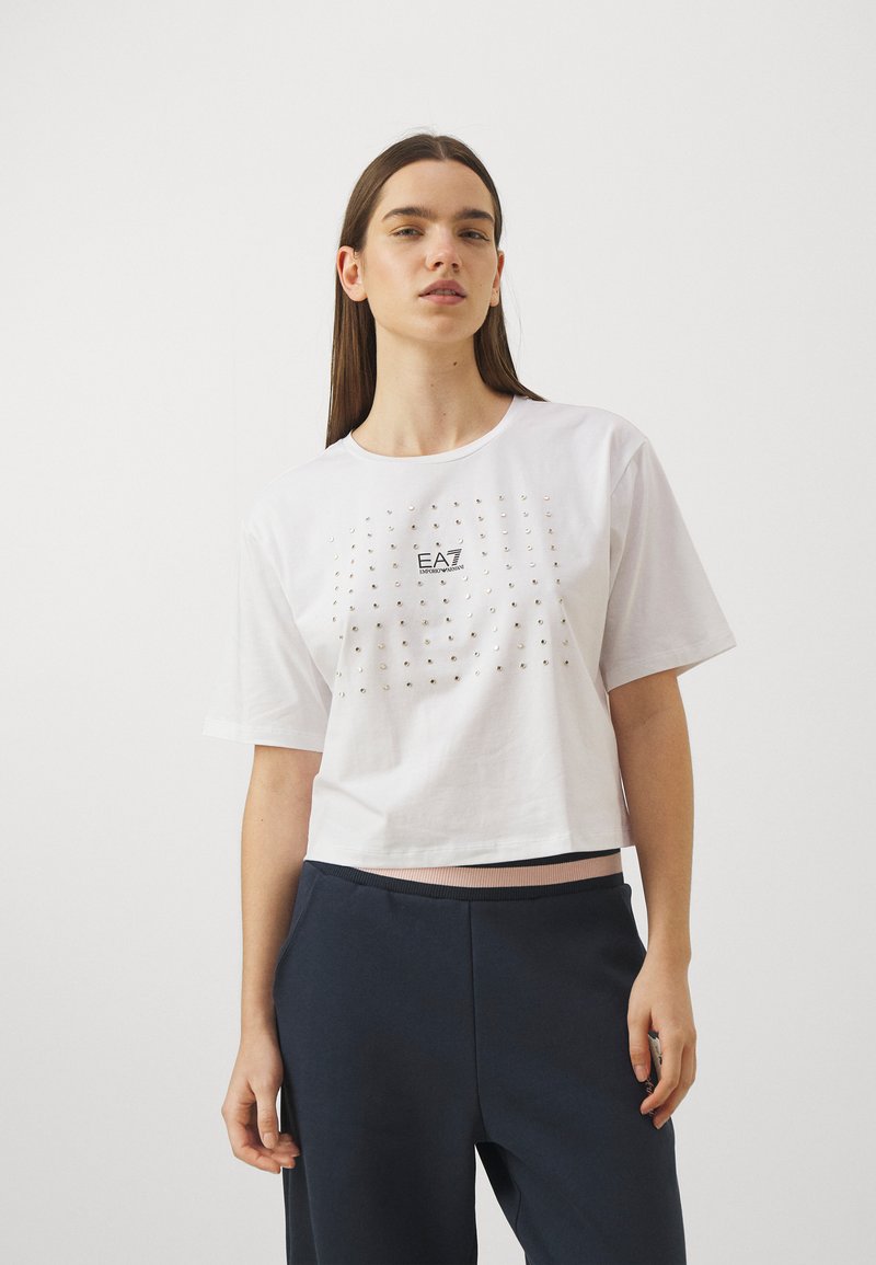 EA7 Emporio Armani T-Shirt print - white/weiß - Zalando.de