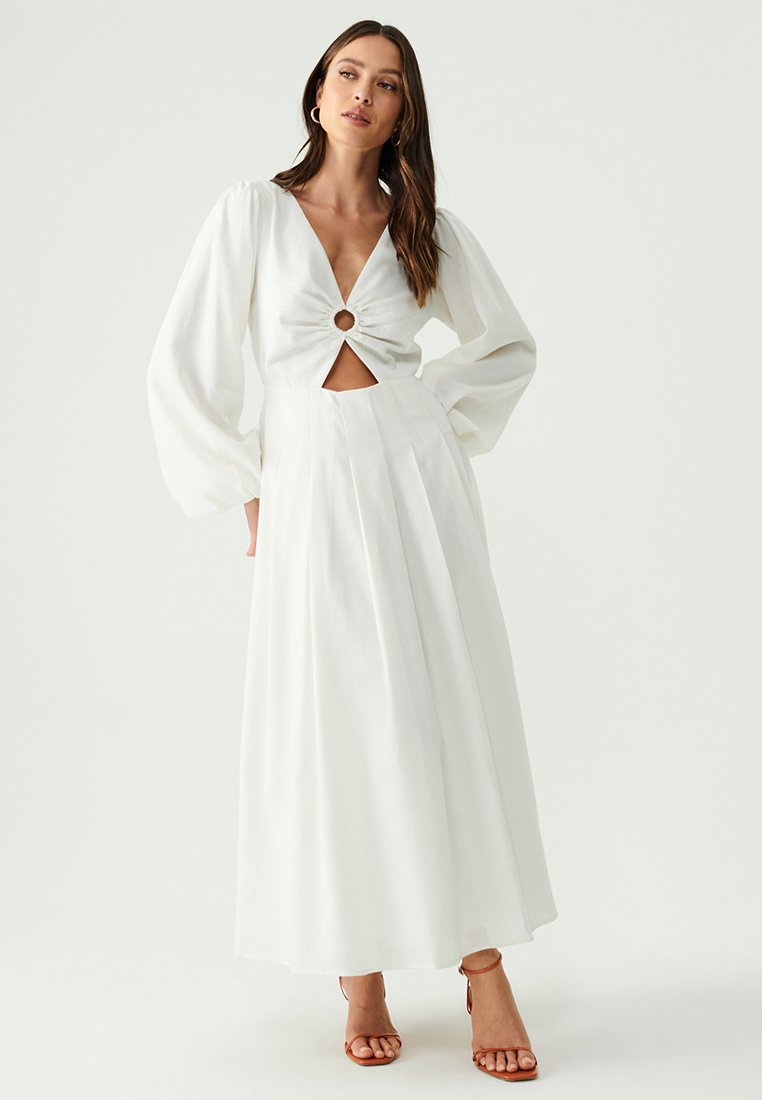 ST MRLO THEO RING - Robe longue - white/blanc - ZALANDO
