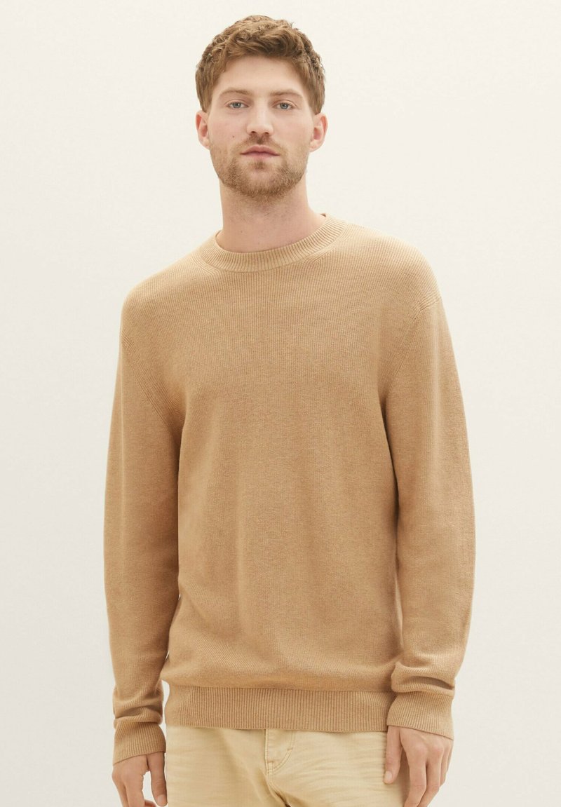 TOM TAILOR Jersey de punto - beach sand melange/tierra - Zalando.es