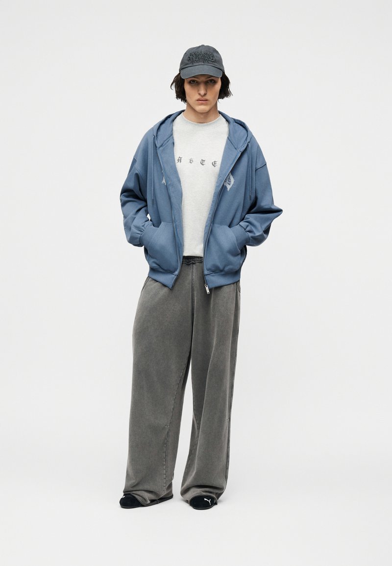 Wasted Paris BLARE ZIP HOODIE UNISEX - Zip-up sweatshirt - stone blue ...