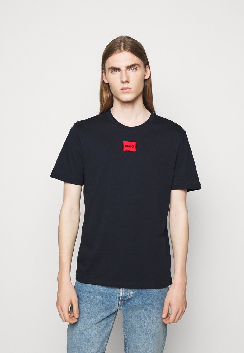 HUGO Basic T-shirt - dark blue - Zalando.co.uk