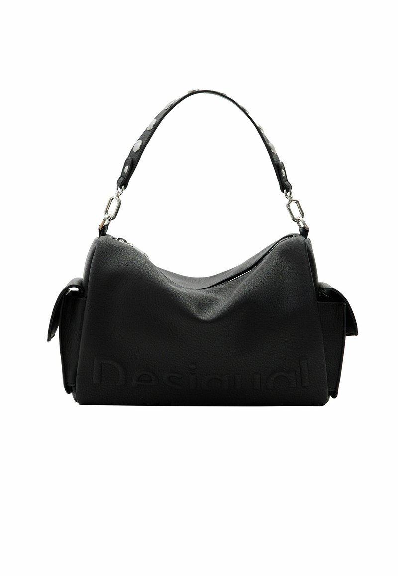 Desigual MIDSIZE HALF LOGO - Handväska - black/svart - Zalando.se