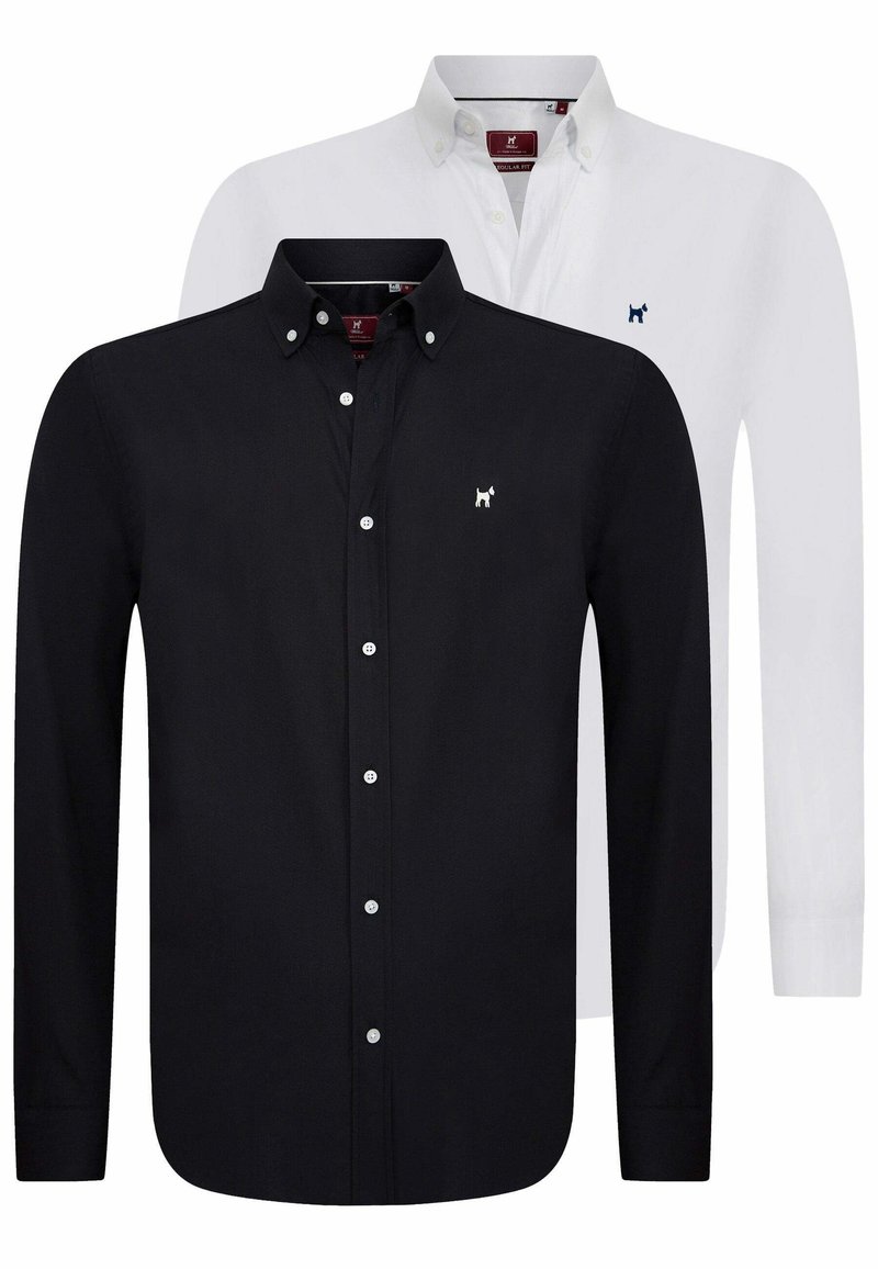 Williot 2 PACK - Shirt - black white/black - Zalando.ie