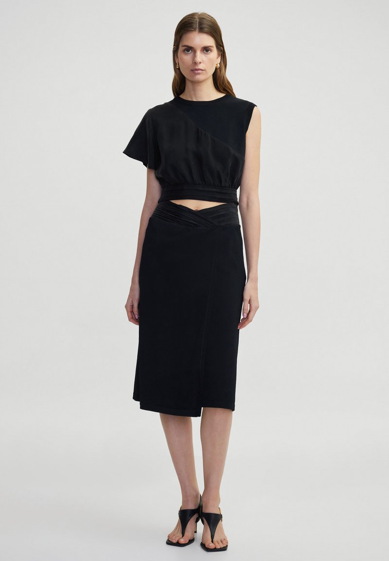 Ipekyol MIDI - Wikkelrok - black/zwart - Zalando.nl
